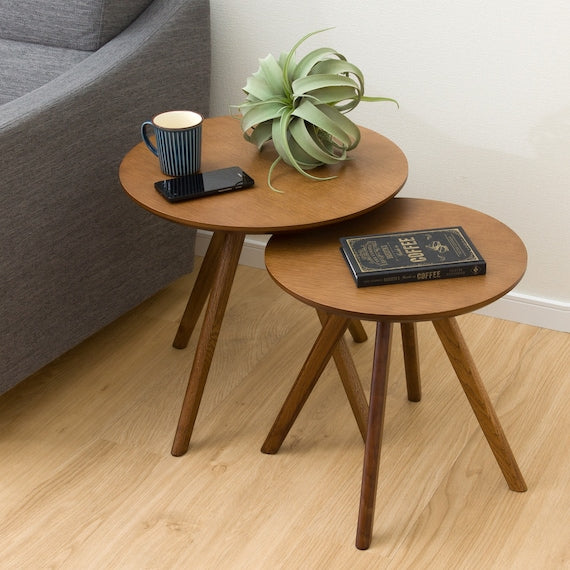 NEST TABLE OAK 3 MBR (2-PCS SET)