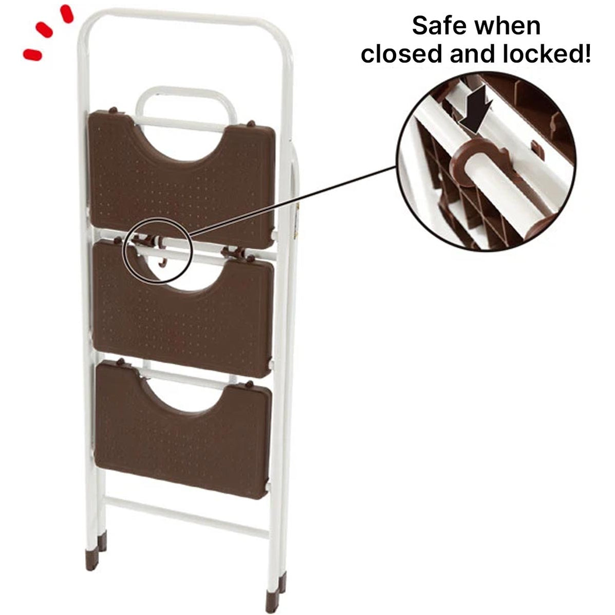 FOLDING STEP CHOCOLATE 3-TIER DBR