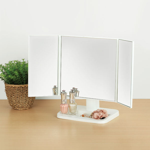 TABLE TRIPLE MIRROR PALETTE WH