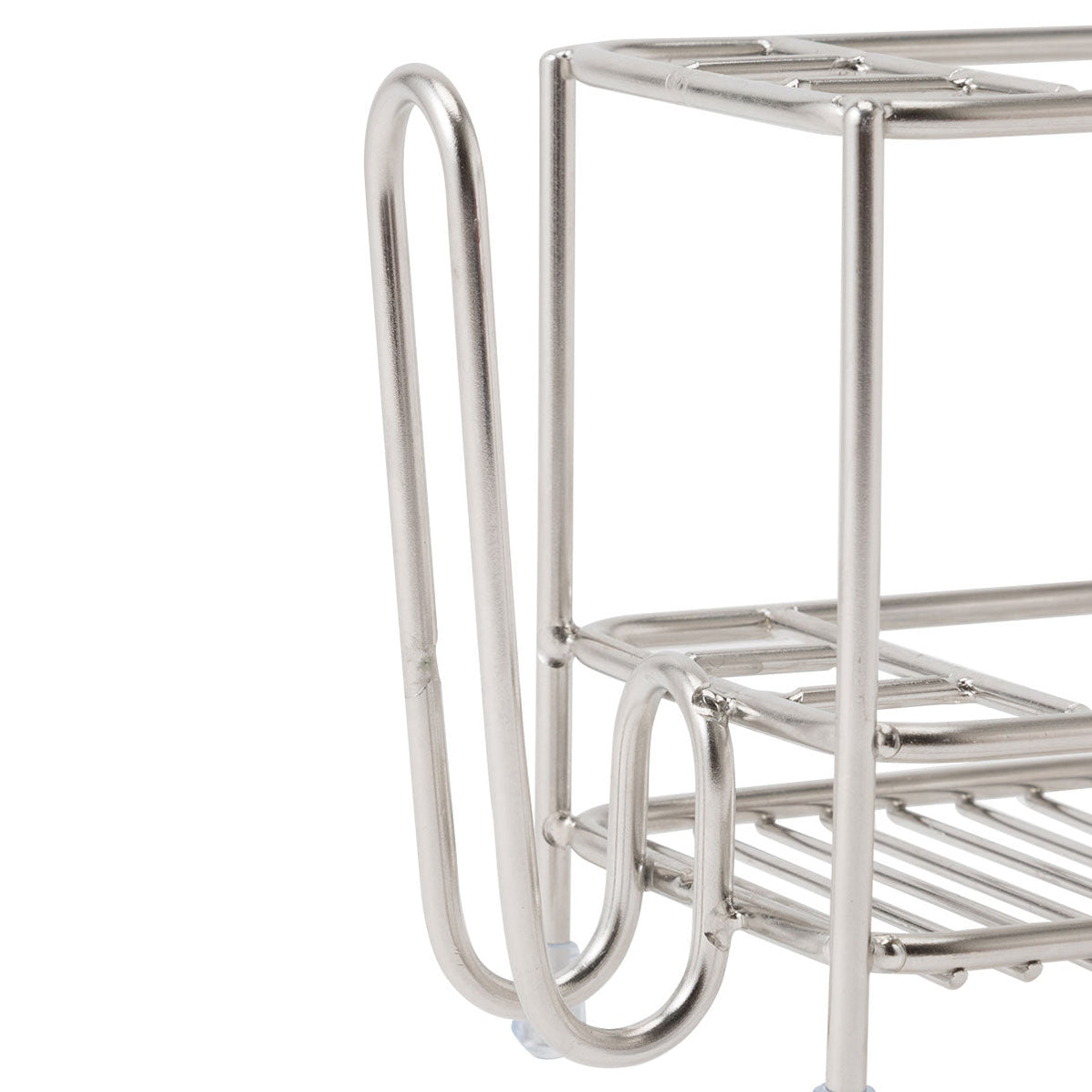 STAINLESS STEEL WIRE TOOTHBRUSH HOLDER SQUARE