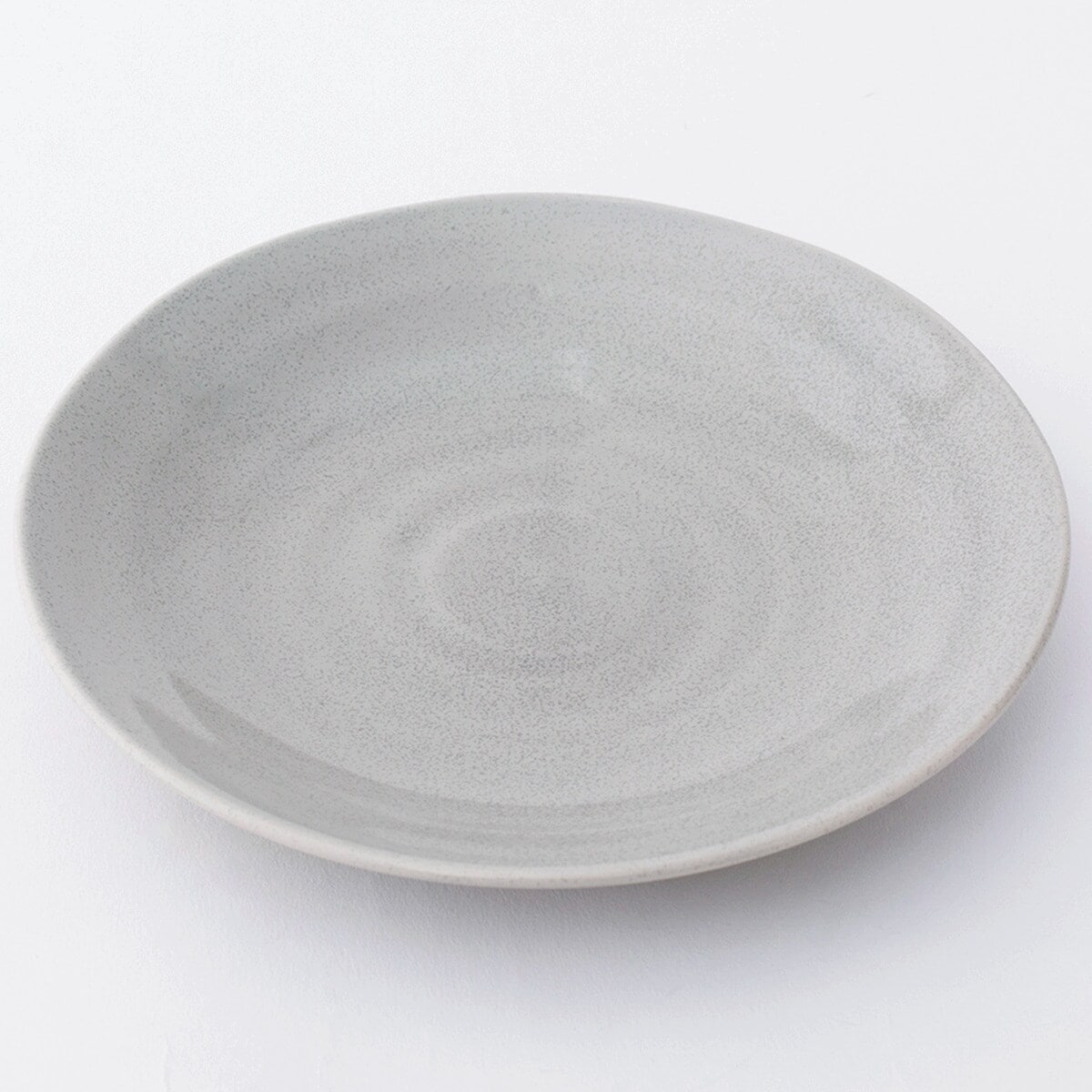ULTRA LIGHTWEIGHT ROUND PLATE CAL: ECLAIR 18CM (SILVER-GRAY GLAZE)