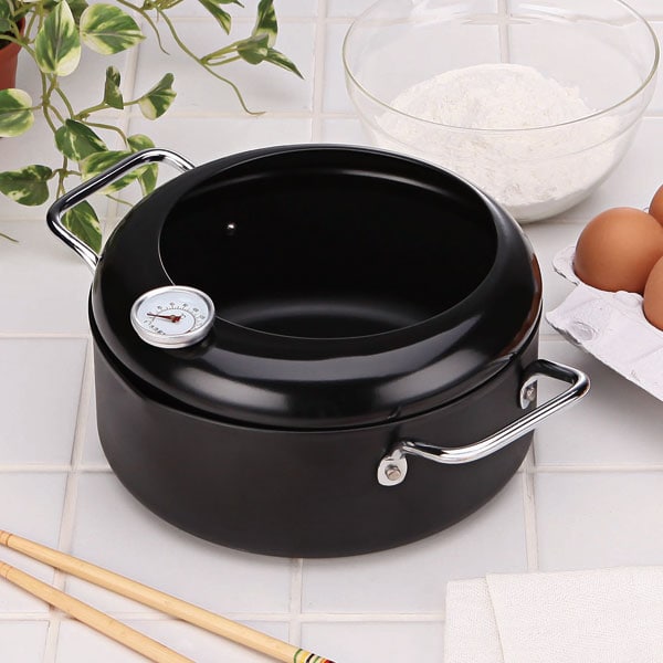 TEMPURA POT WITH THERMOMETER 20CM BW023