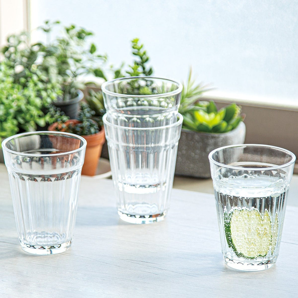 GLASS TUMBLER 4P SET HJ001