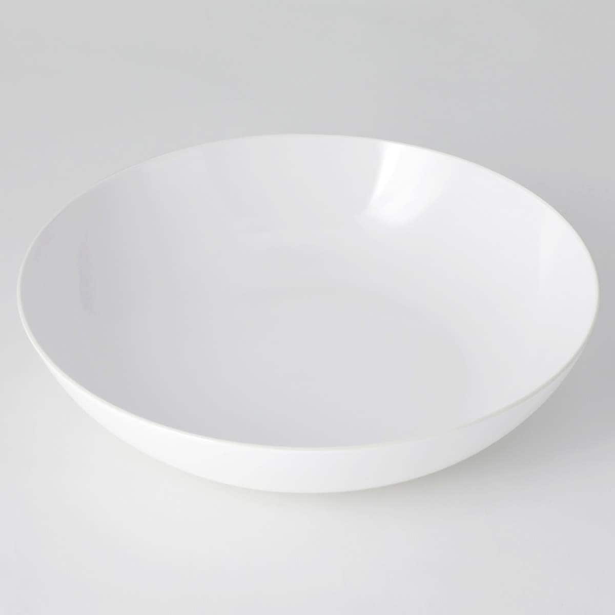 WATER REPELLENT ROUND DEEP PLATE 24CM WH 01