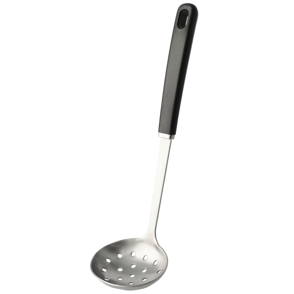 STAINLESS STEEL PERFORATED LADLE WITH PP HANDLE