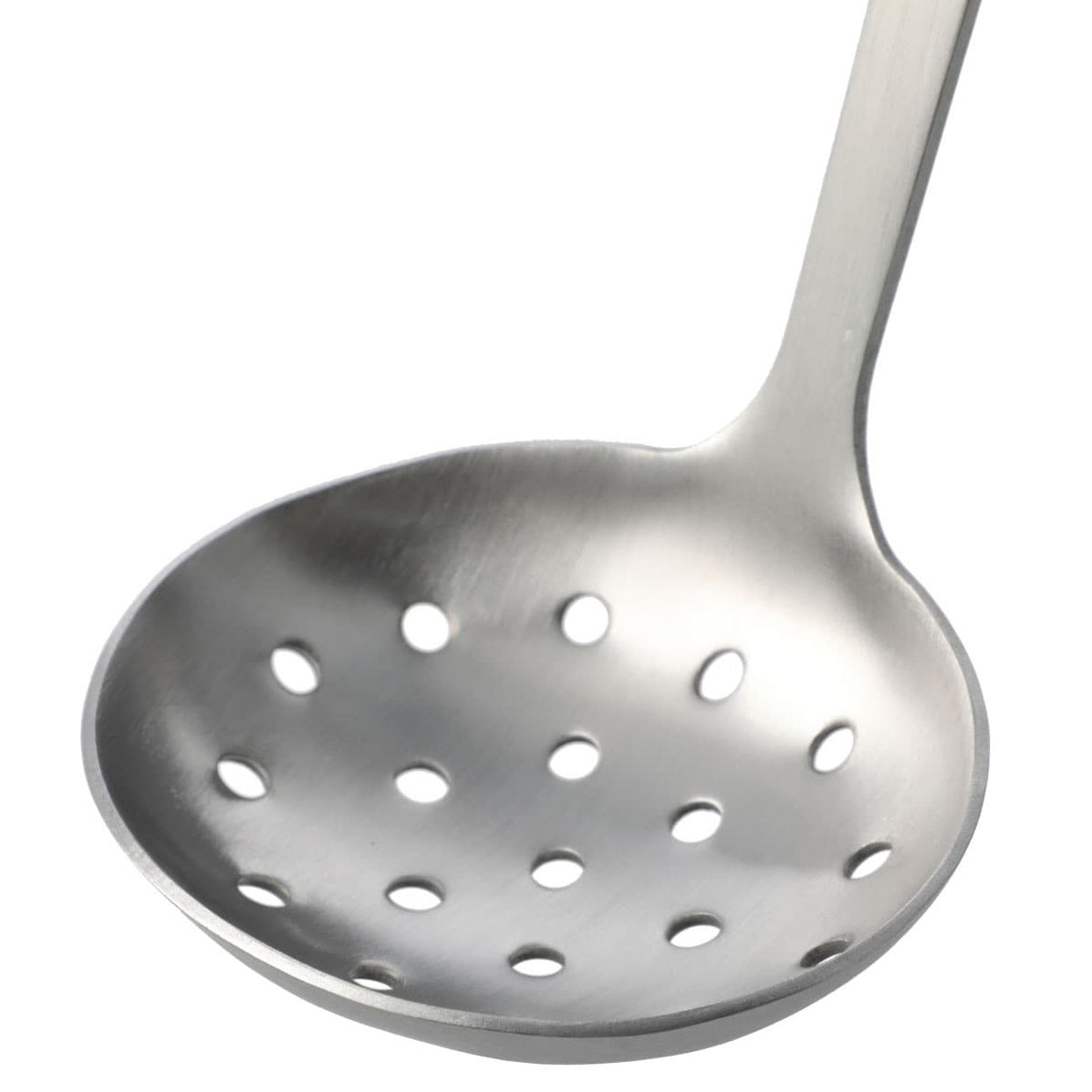 STAINLESS STEEL PERFORATED LADLE WITH PP HANDLE