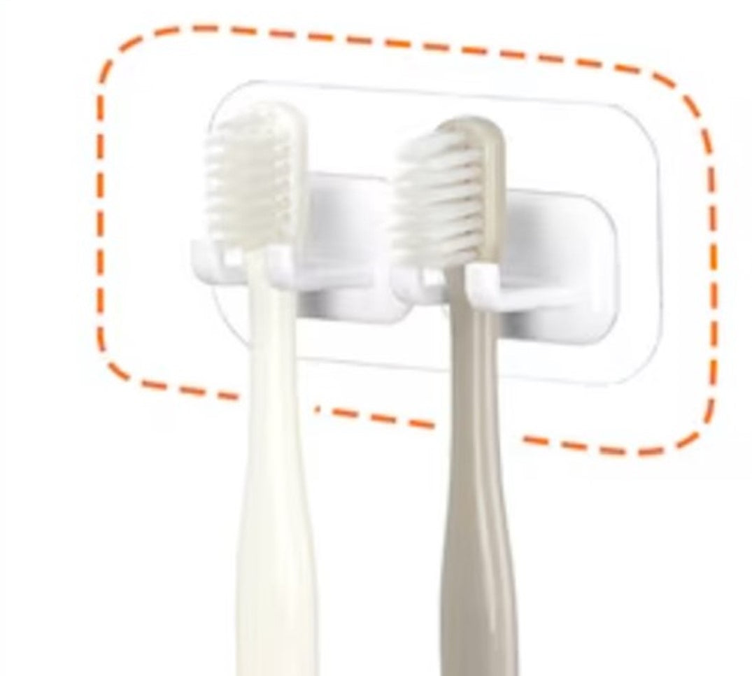 ADHENSIVE DOUBLE TOOTHBRUSH HOLDER JP01